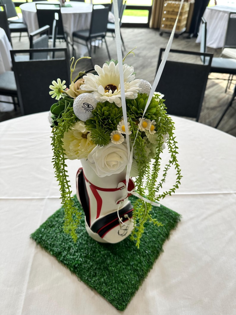 Custom Golf Bag Flower Arrangement - Etsy