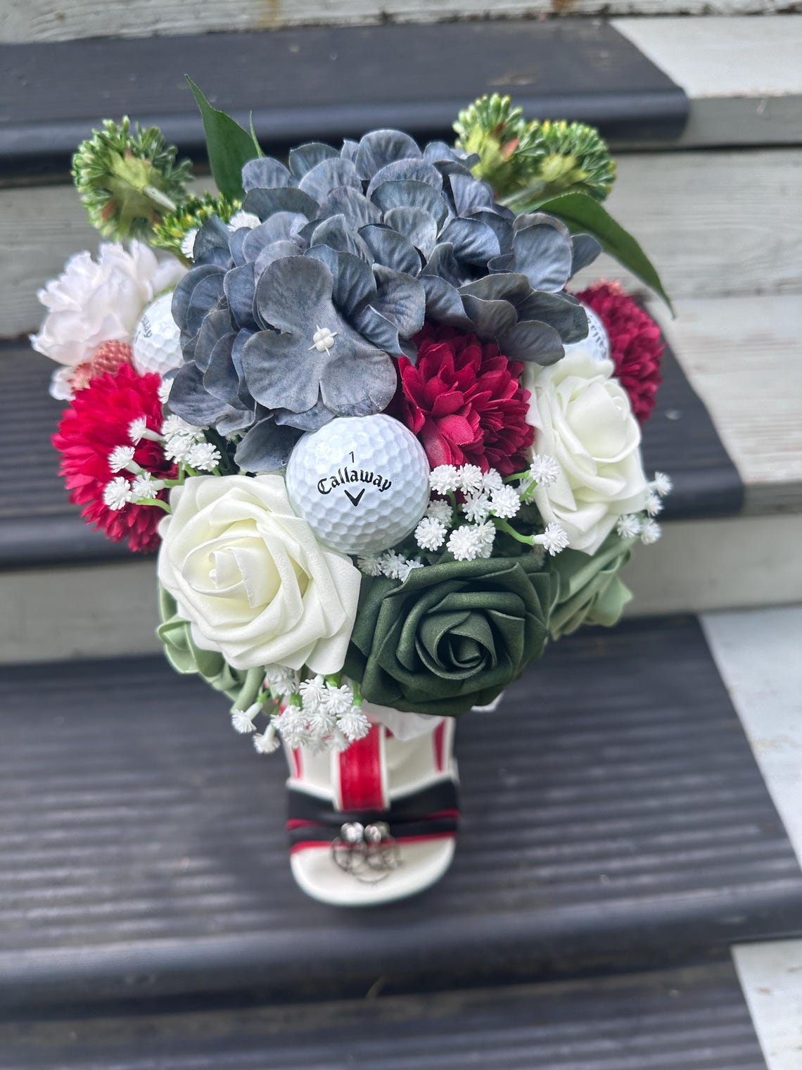 Custom Golf Bag Flower Arrangement - Etsy