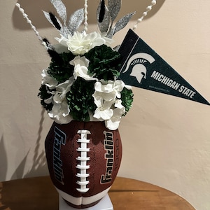 Custom Football Flower Arrangement - Etsy
