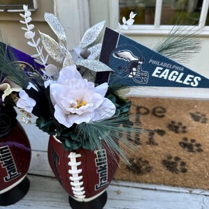Custom Football Flower Arrangement - Etsy