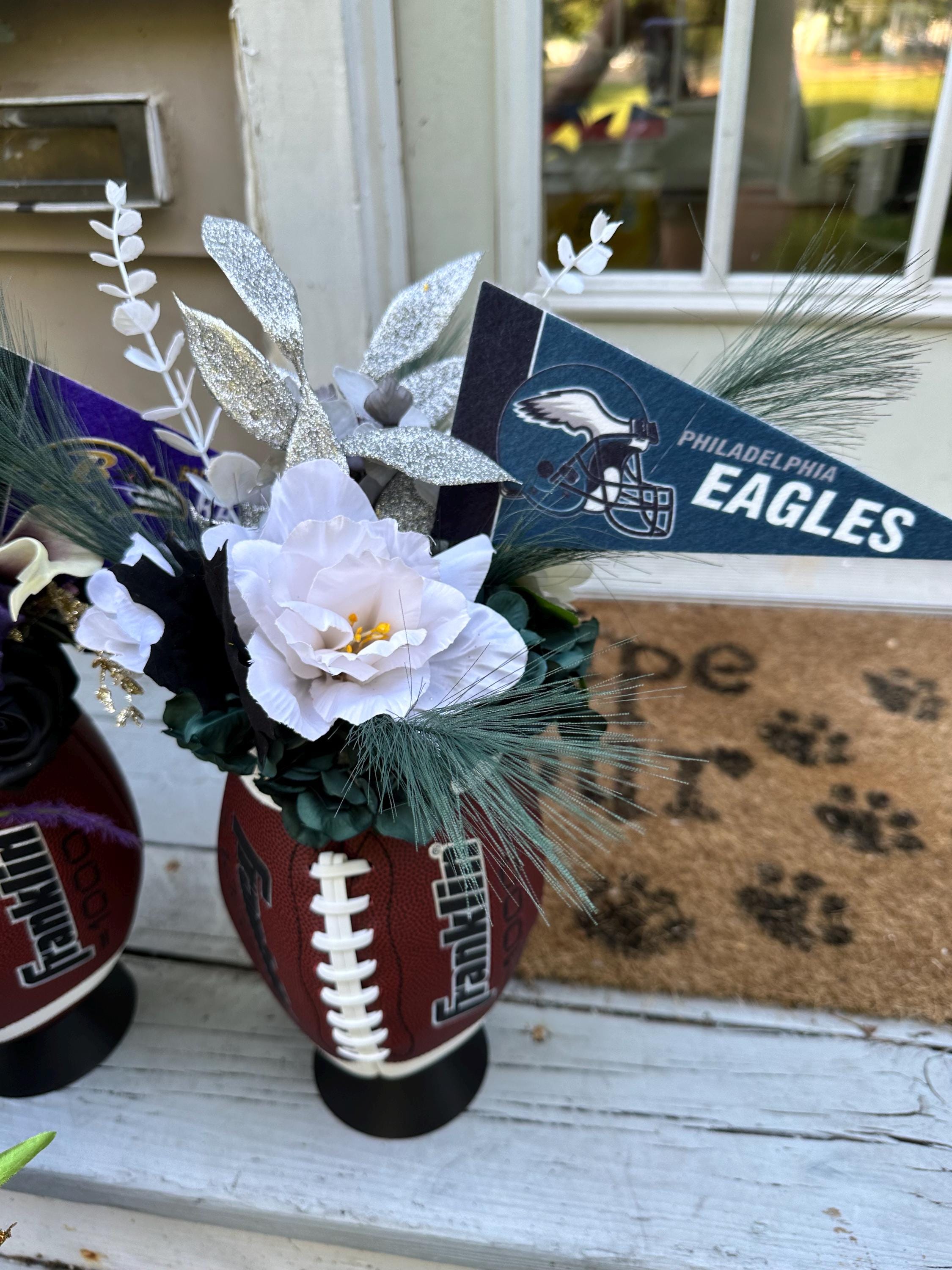 Custom Football Flower Arrangement - Etsy