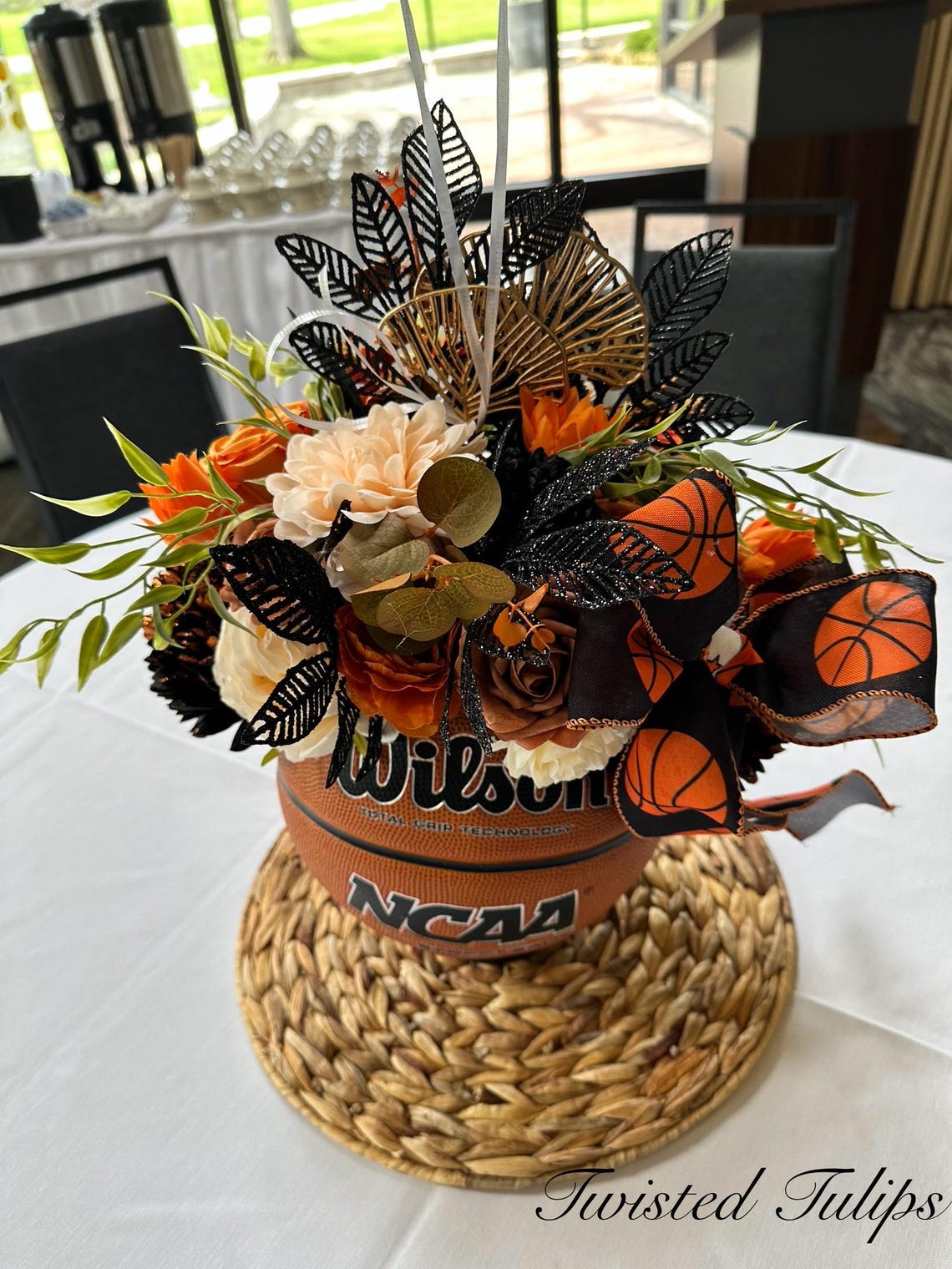 Custom Basketball Flower Arrangement - Etsy