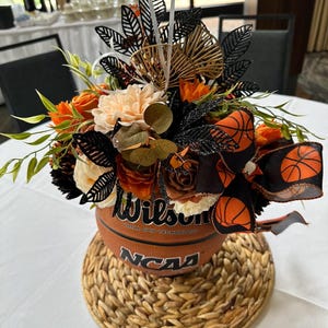 Custom Basketball Flower Arrangement - Etsy
