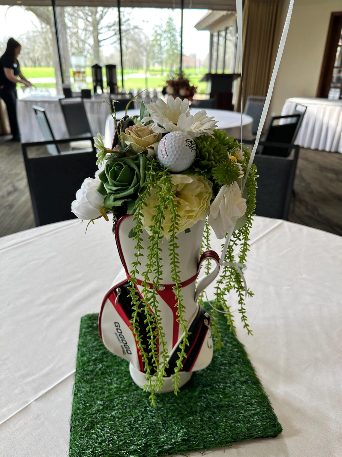 Custom Golf Bag Flower Arrangement - Etsy