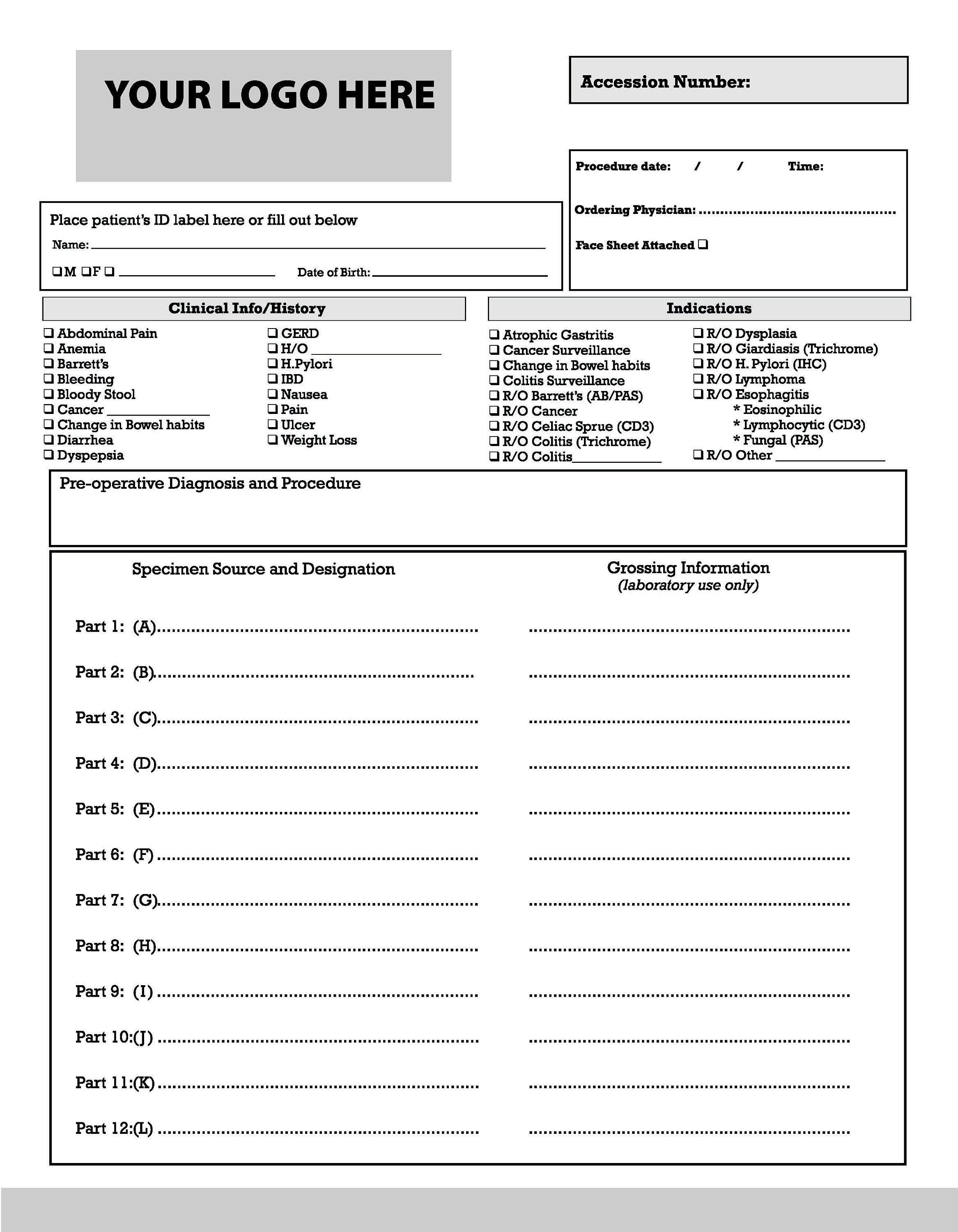 Pathology Request Form. - Etsy
