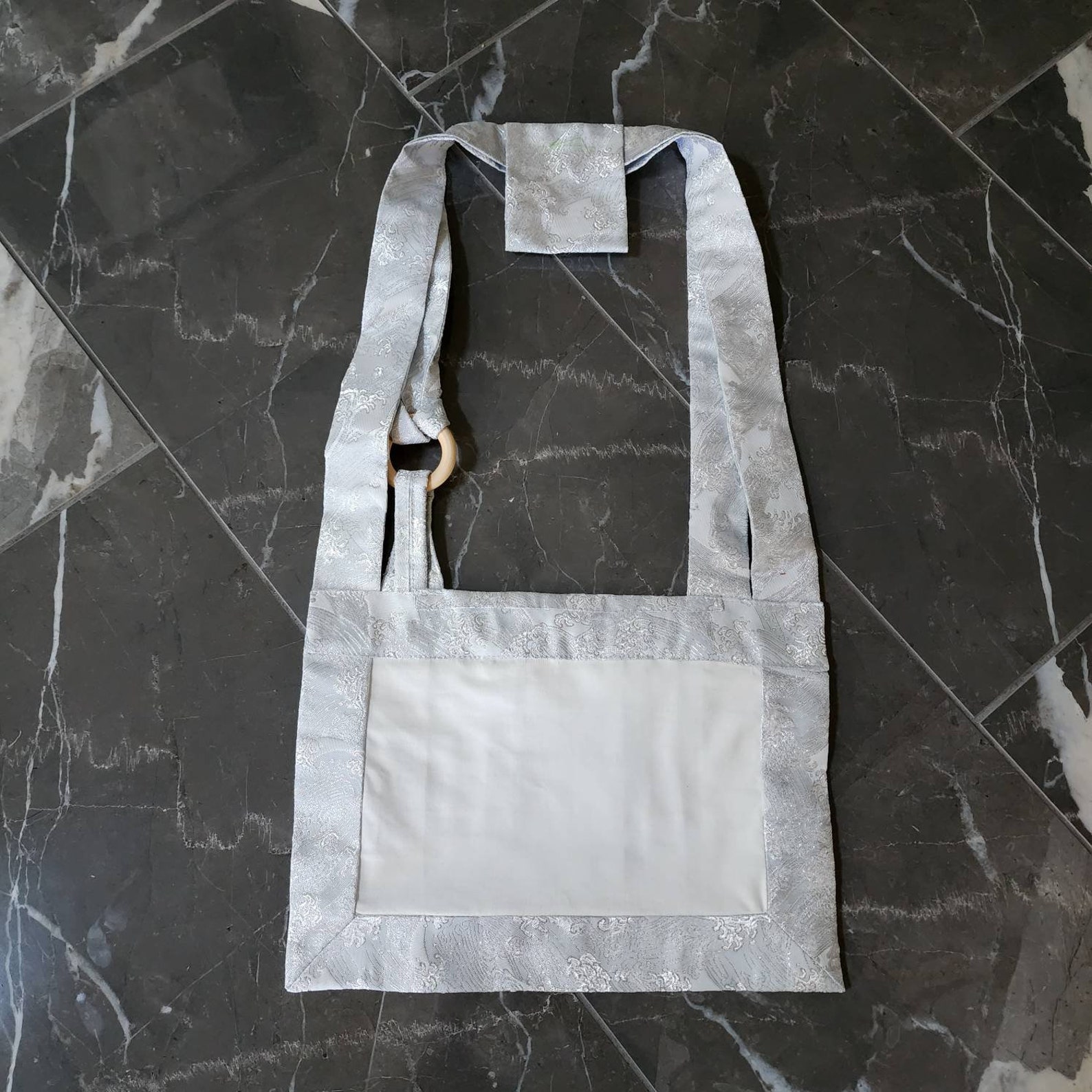 Rakusu Soto Style Handcrafted in Florida US Brocade Tick Fabric Wood ...