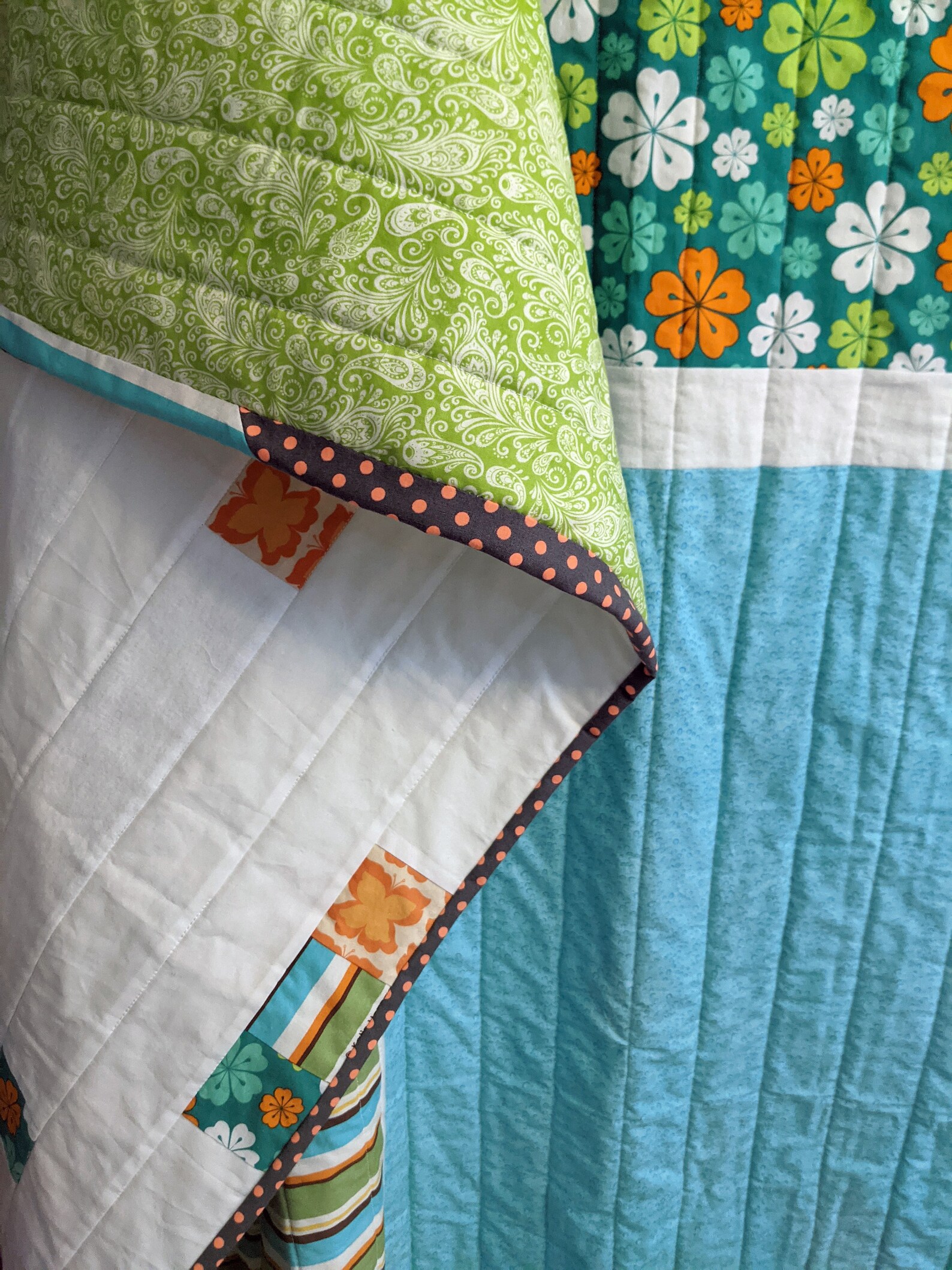 Deconstructed 9-patch Handmade Cotton Reversible Quilt - Etsy