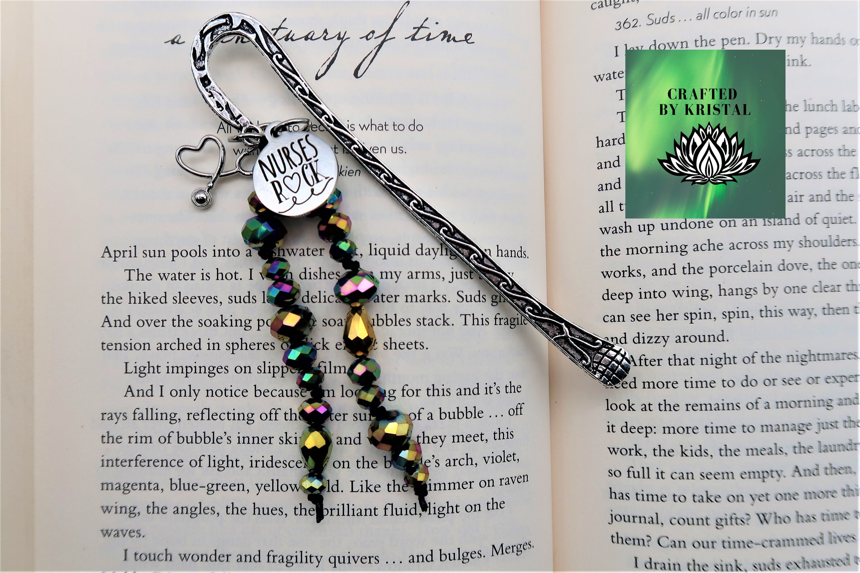 Nurses Rock Beaded Bookmark for Women, Planner Bookmark, Medical ...