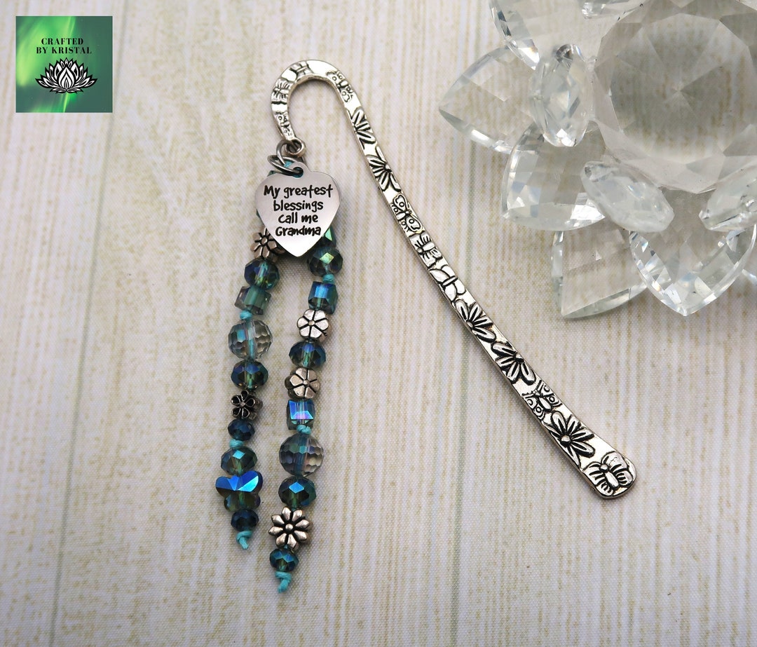 Floral Bookmark for Women, Grandmother Gift, Grandparent Pregnancy ...