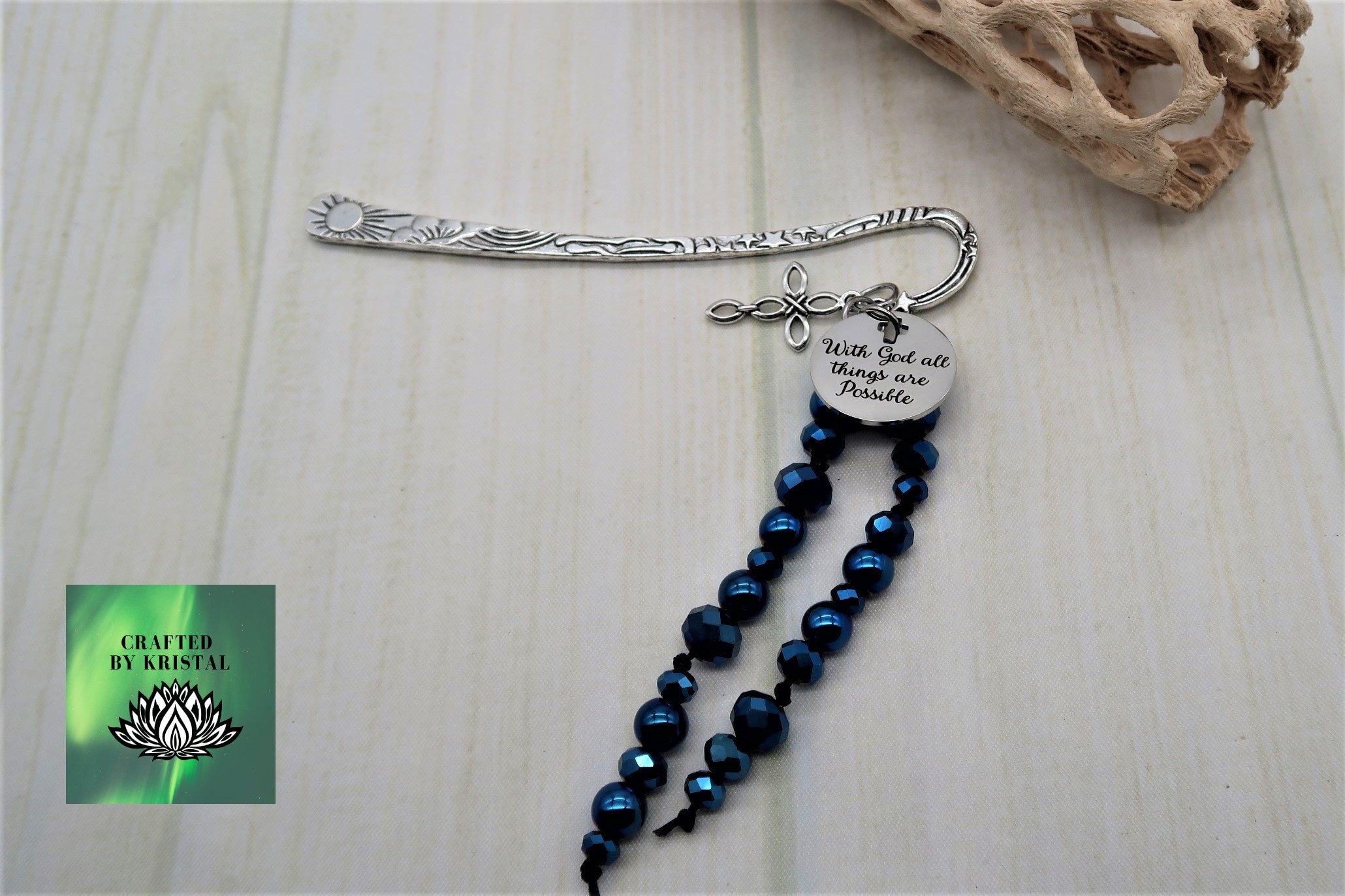 With God All Things Are Possible Cross Bookmark for Bibles - Etsy