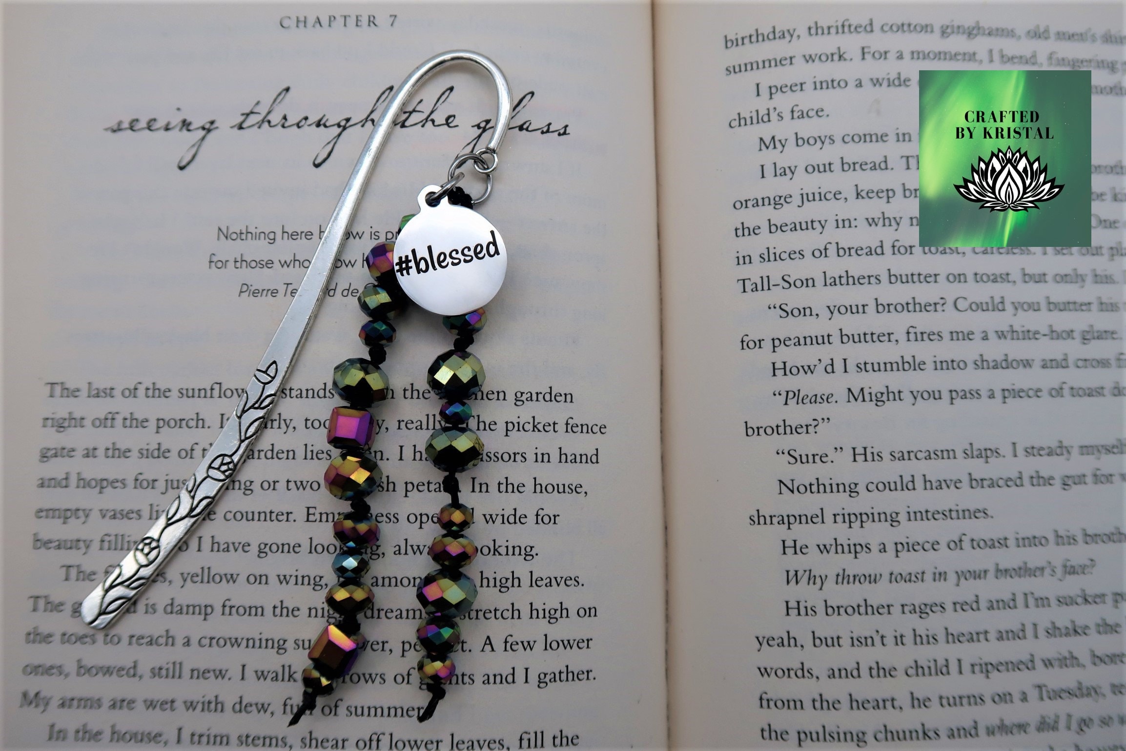 Blessed beaded bookmark for women scripture bookmark | Etsy