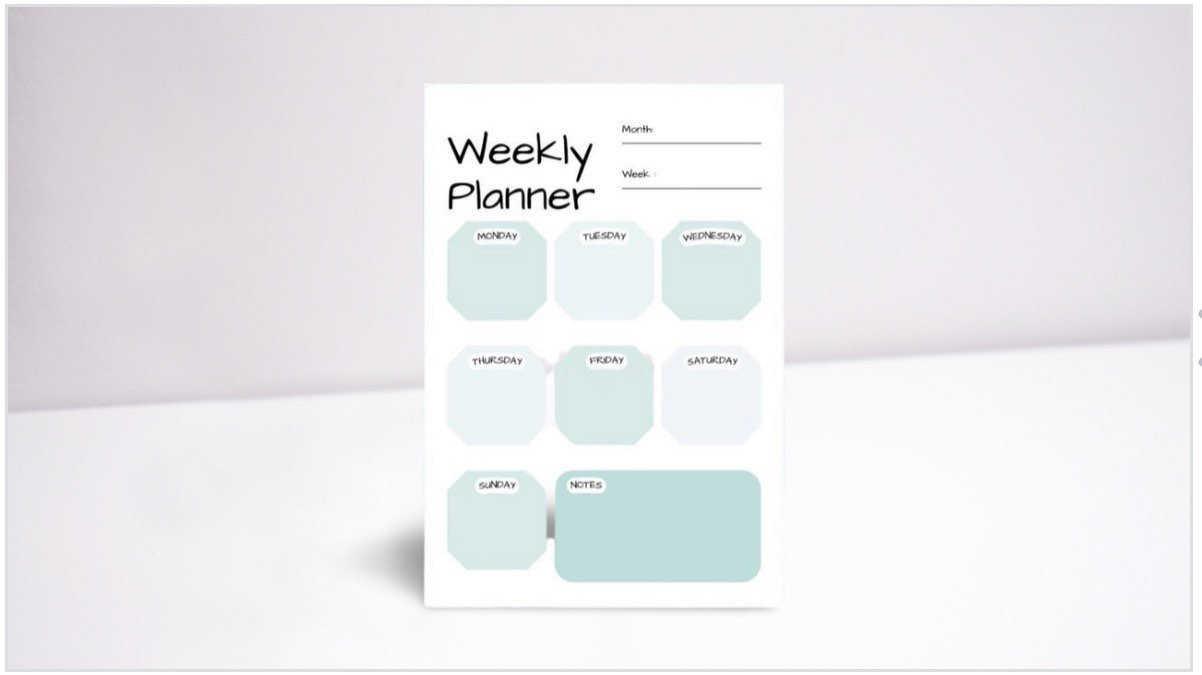 Printable Weekly Planner Instant Download 7 Day Weekly - Etsy