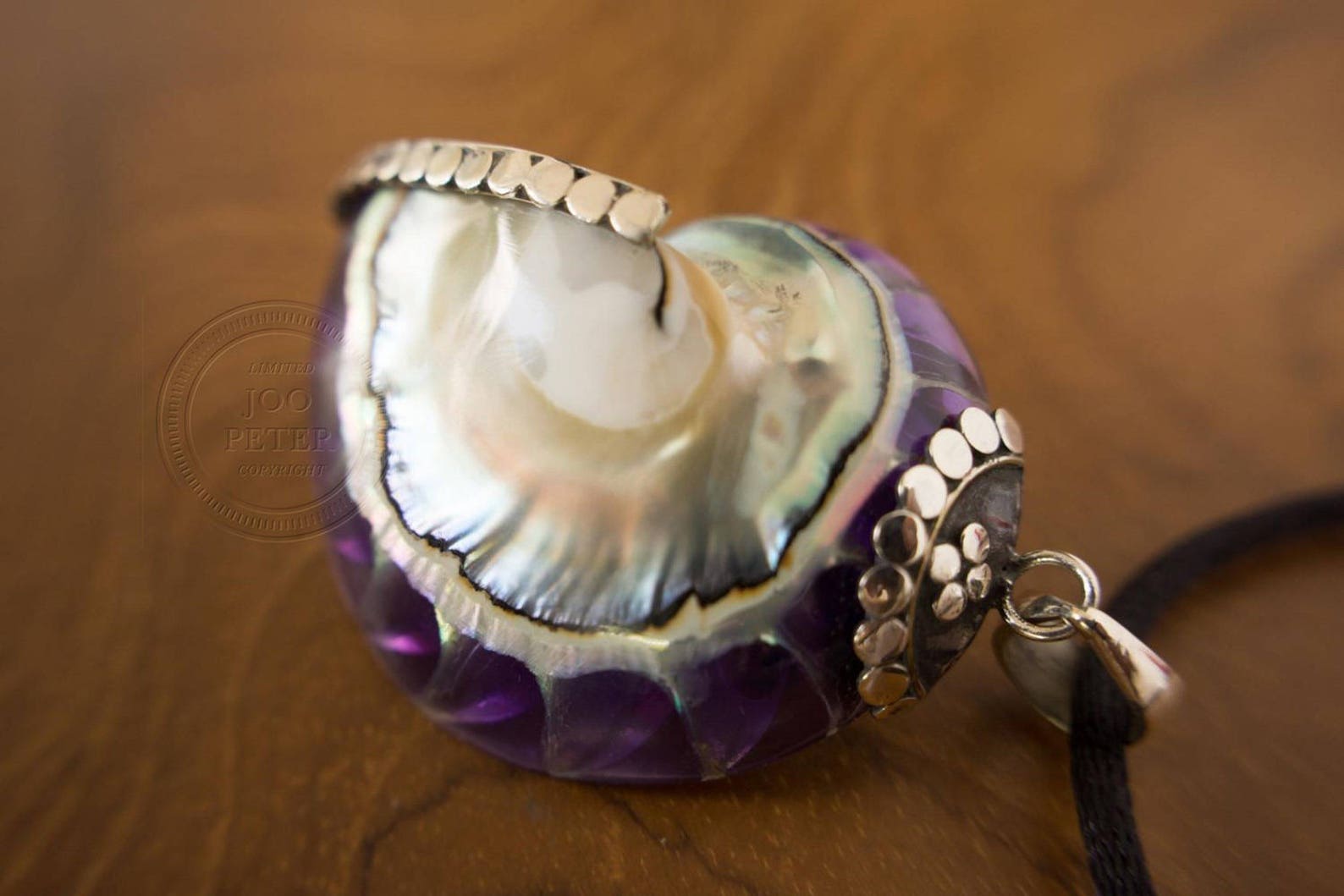 Nautilus Shell Pendant Violet Bali Jewelry 925 Sterling Silver | Etsy