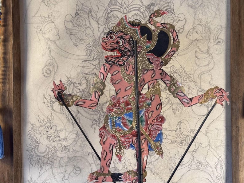 Raksasa - Wayang Kulit - Balinese Shadow Puppet - Etsy Canada
