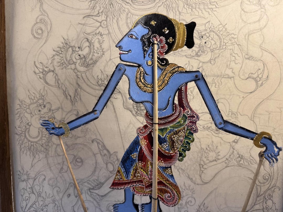 Vishnu - Wayang Kulit - Balinese Shadow Puppet - Etsy