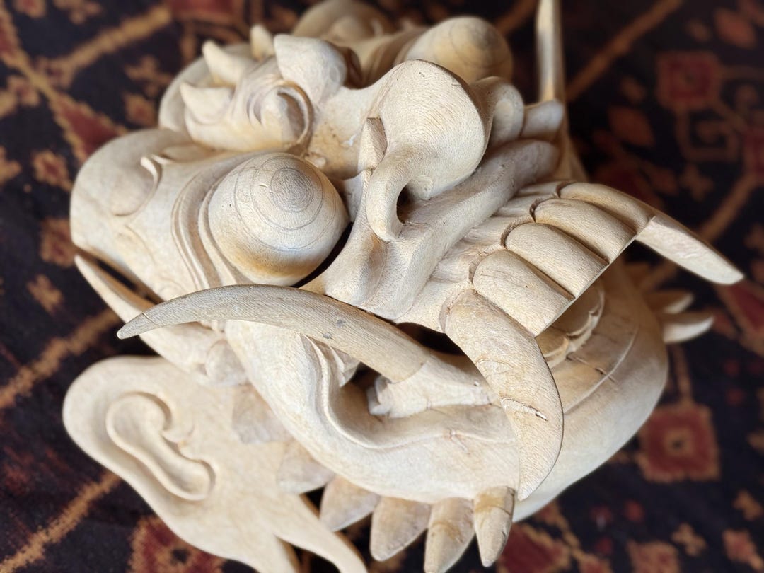 Rangda Mask Bali Topeng Wood Hand-carved by Balinese Master - Etsy