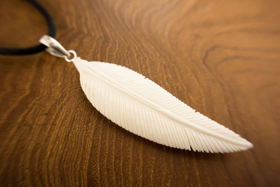 Bali Guardian Angel Feather Pendant - Etsy