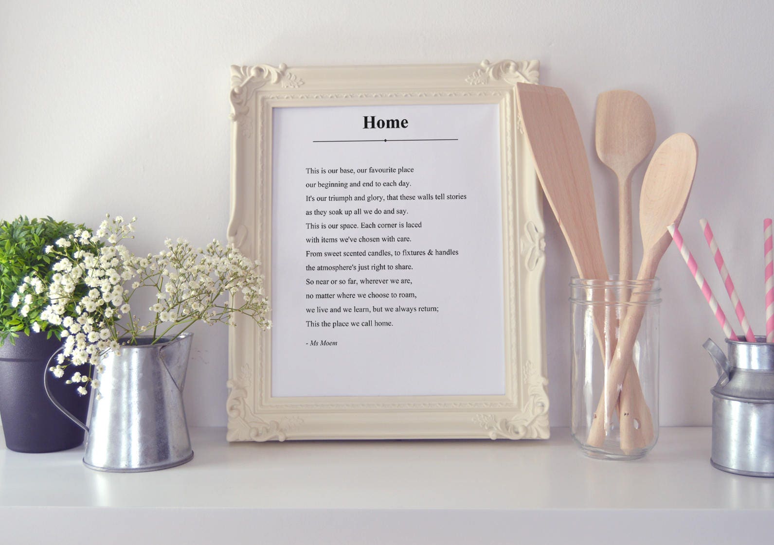 Home poem print printable poetic best friend gift idea | Etsy