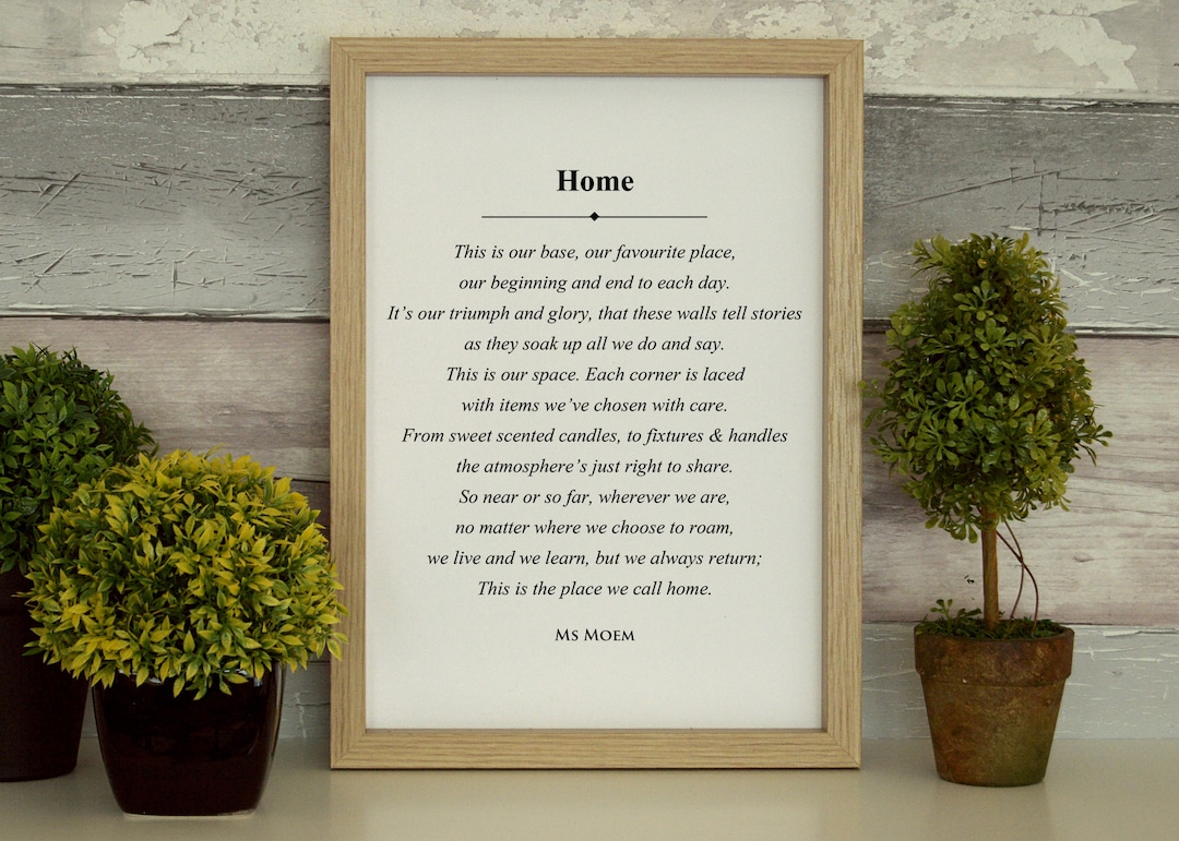 Home Poem Print Printable | Poetic Best Friend Gift Idea | Kitchen ...