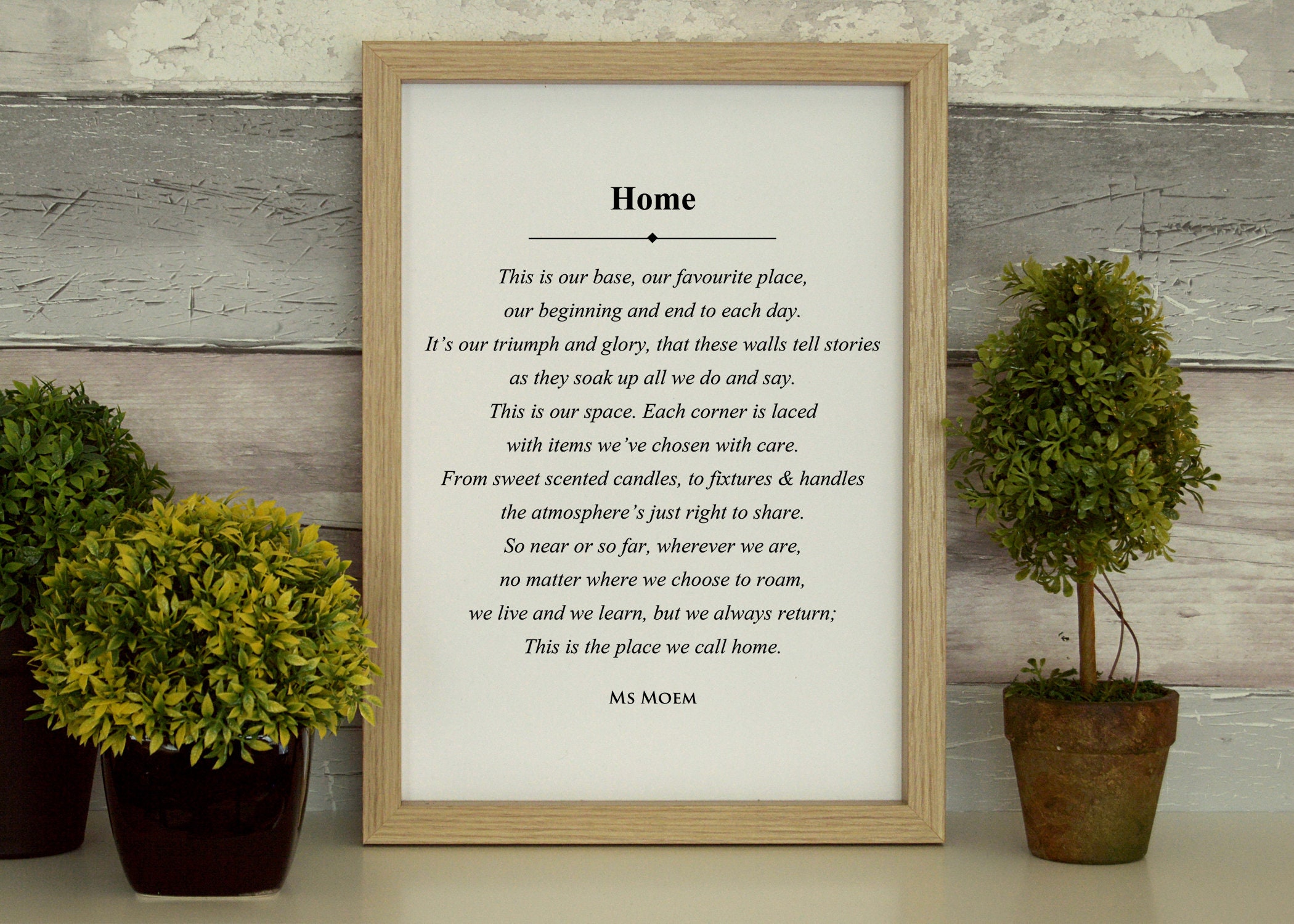 Home Poem Print Printable | Poetic Best Friend Gift Idea | Kitchen ...