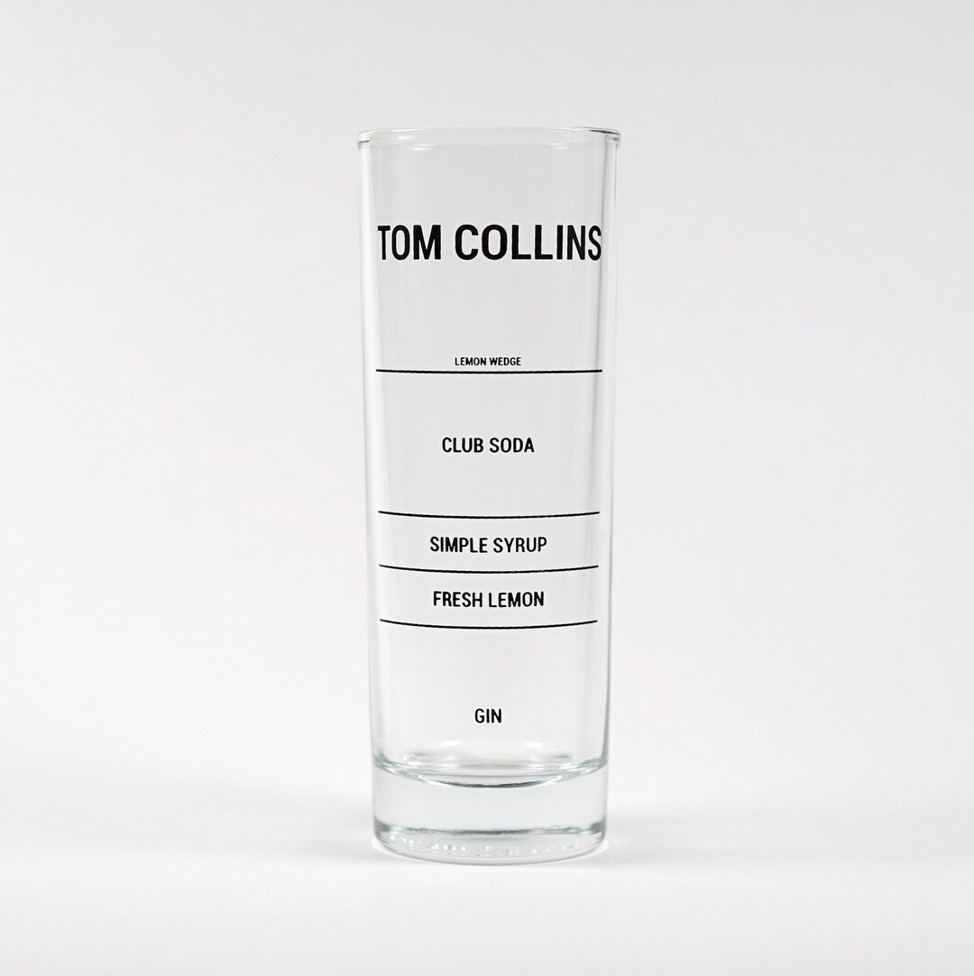 Tom Collins Recipe Glass - Etsy
