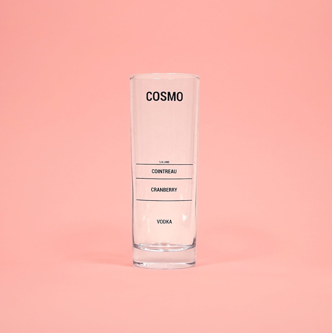 Cosmopolitan Recipe Glass | Easy Fill Lines for a Perfect Drink Every ...