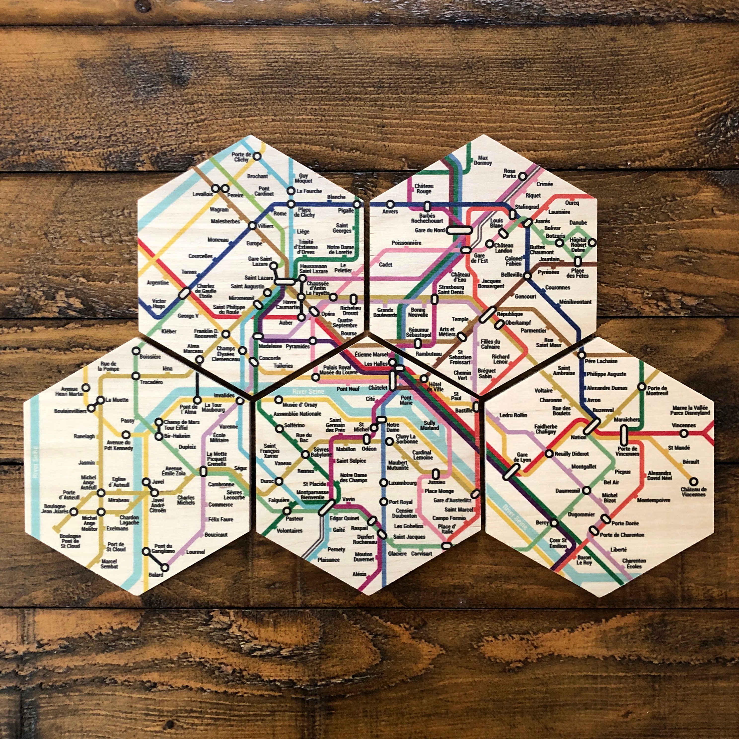 Paris Metro Coasters - Etsy