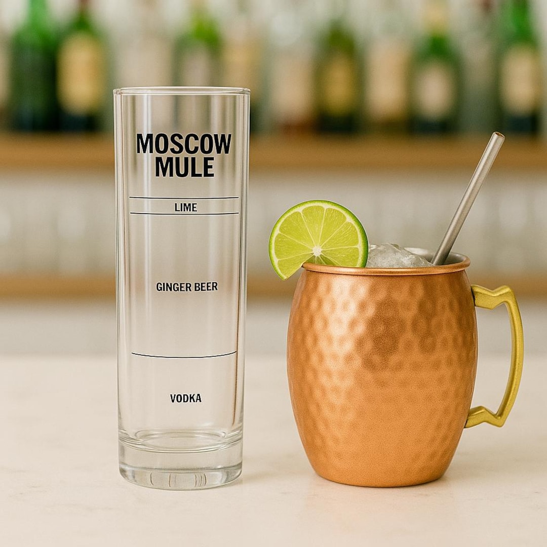 Moscow Mule Recipe Glass | Easy Fill Lines for a Perfect Drink Every ...