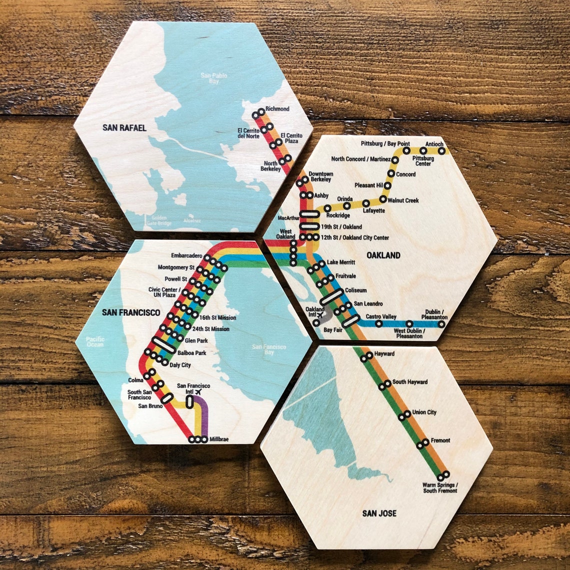 San Francisco Transit Coasters | Etsy