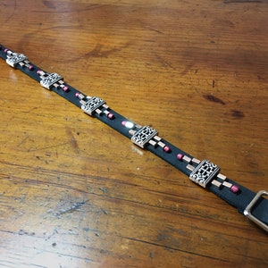 Boot Strap With Leather and Beading - Etsy