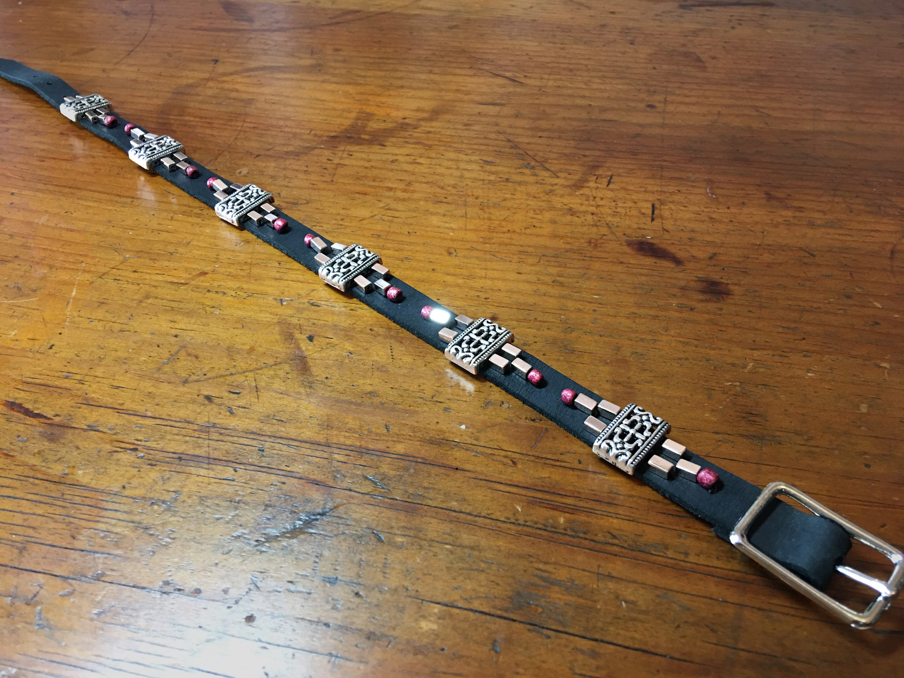 Boot Strap With Leather and Beading - Etsy