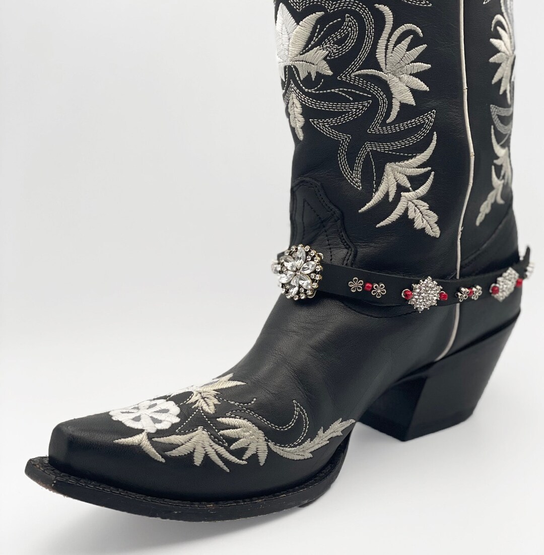 Rhinestone Boot Strap - Etsy