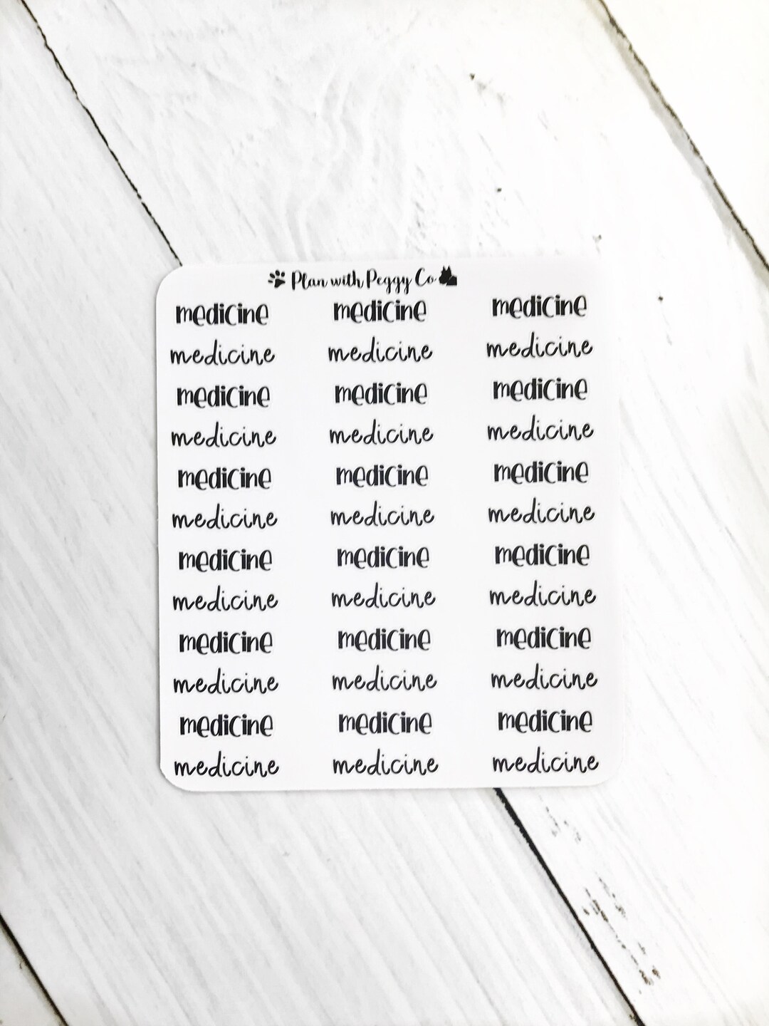 Medicine Script Sheet - Etsy