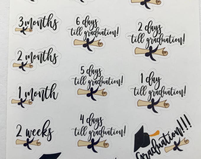 Graduation Countdown | Etsy