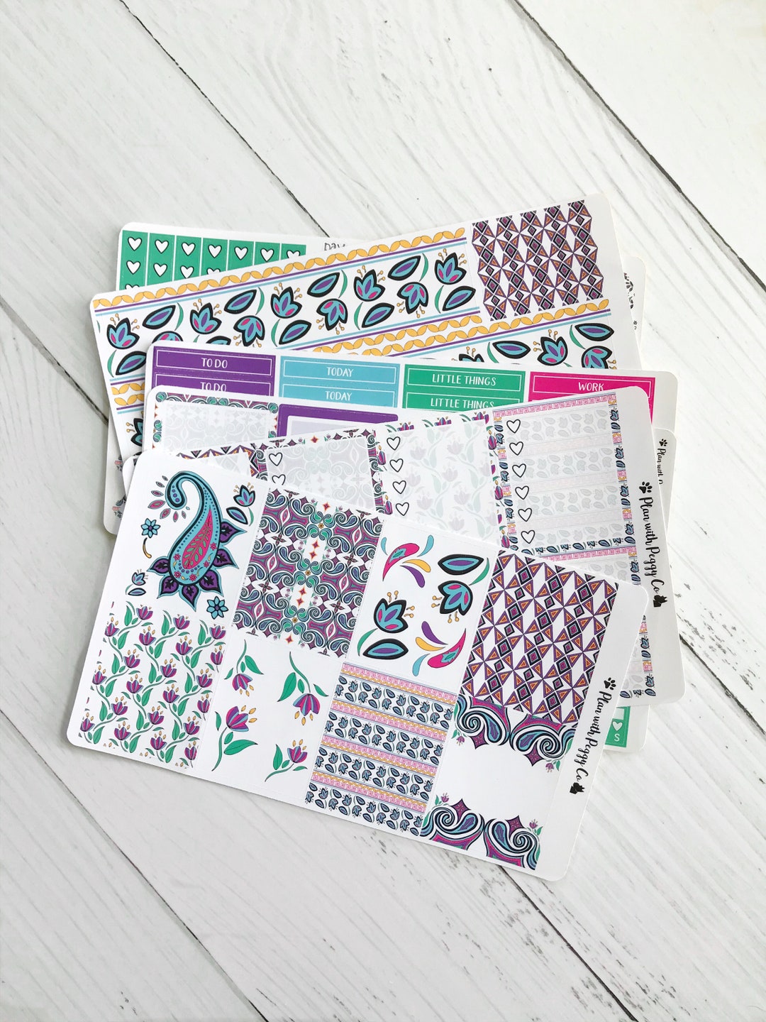 Pretty Paisley Weekly Kit - Etsy