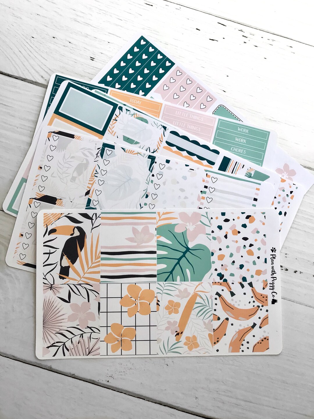 In the Tropics Weekly Vertical Kit - Etsy