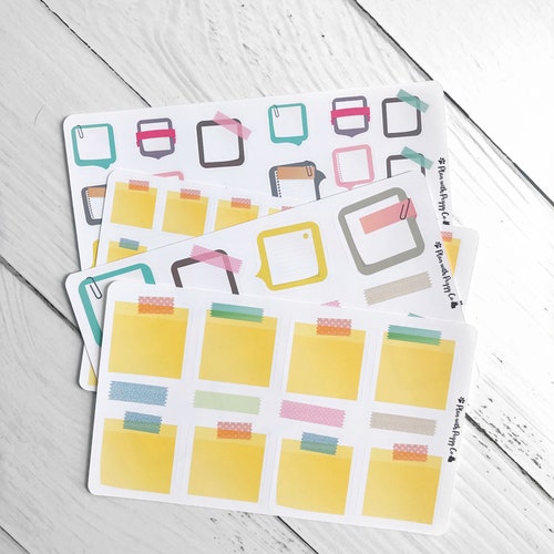 Classiky Geometry Sticky Notes - Etsy