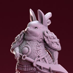 Bunny Samurai - Rabbit - Pepunki Creatures - 3D Printed Miniature ...