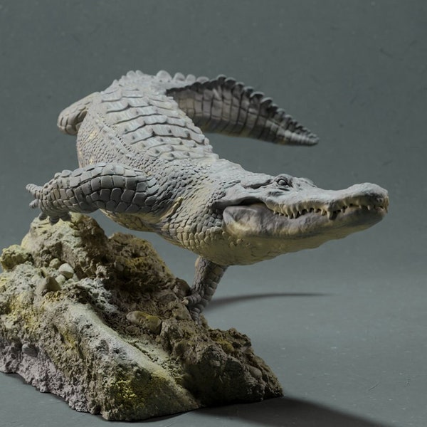 Alligator Figurine - Etsy