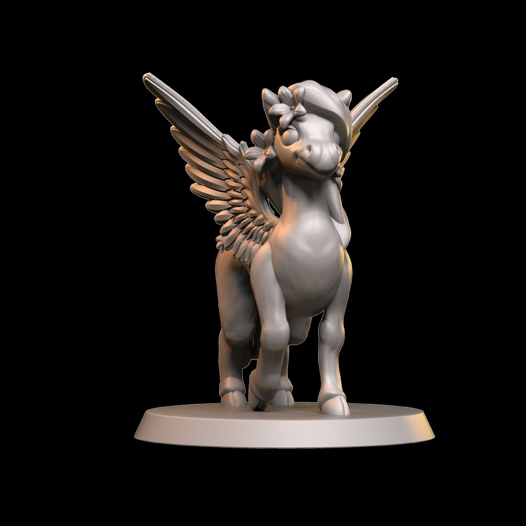 Chibi Pegasus Goo Goo Ghosty Vol 2 Designed by Seahorse3d 3D Printed Miniature Tabletop Gaming ...