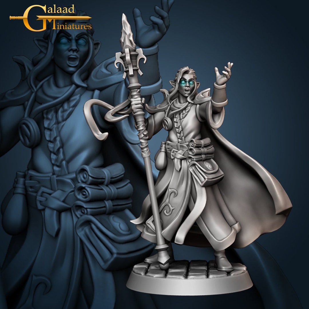 Wizard Fenton Designed by Galaad 3D Printed Miniature Gaming - Etsy