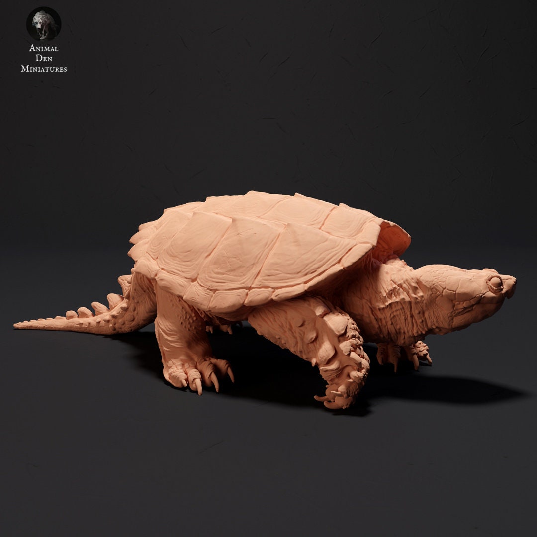 Snapping Turtle - 3 Poses - 3D Printed - Designed by Animal Den ...