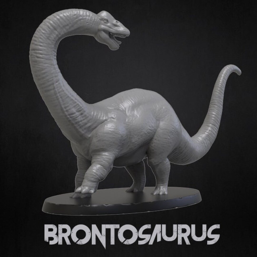 Brontosaurus Designed by 3D Ipstudios 3D Printed Miniature Gaming ...
