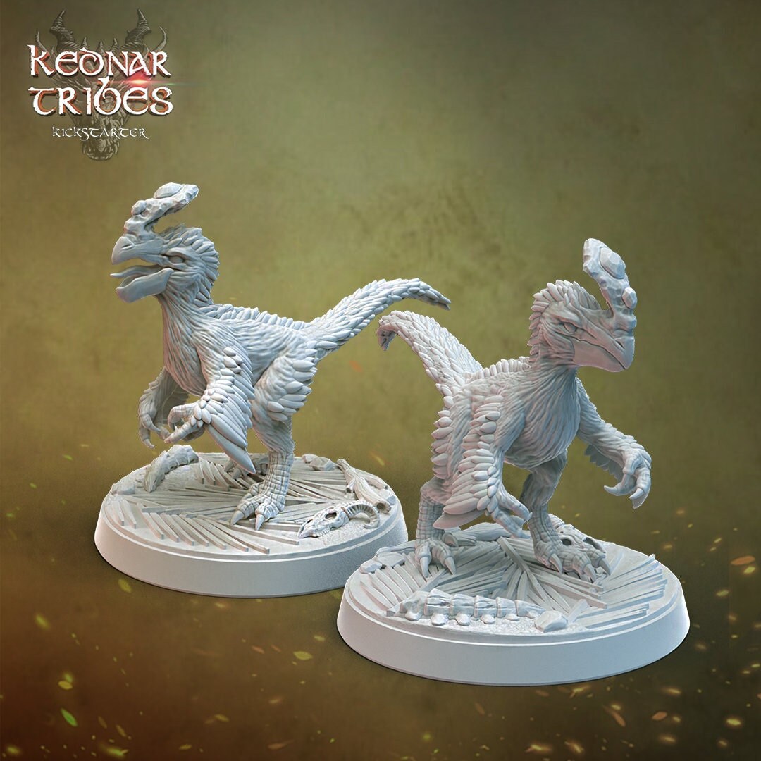 Gem Raptor 2 Styles Kednar Tribes Campaign by Cursed Forge Miniatures ...