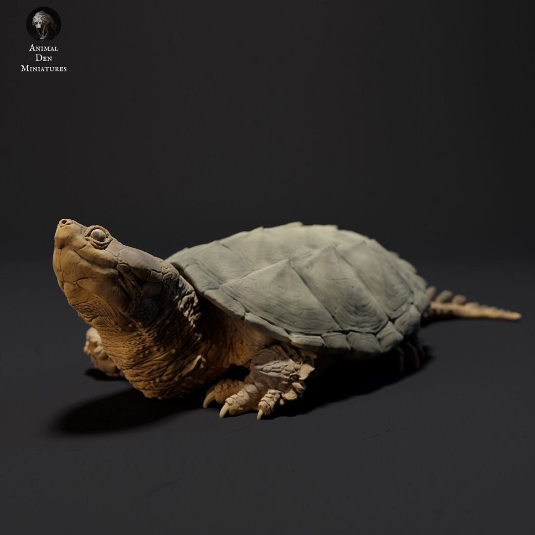 Snapping Turtle - 3 Poses - 3D Printed - Designed by Animal Den ...