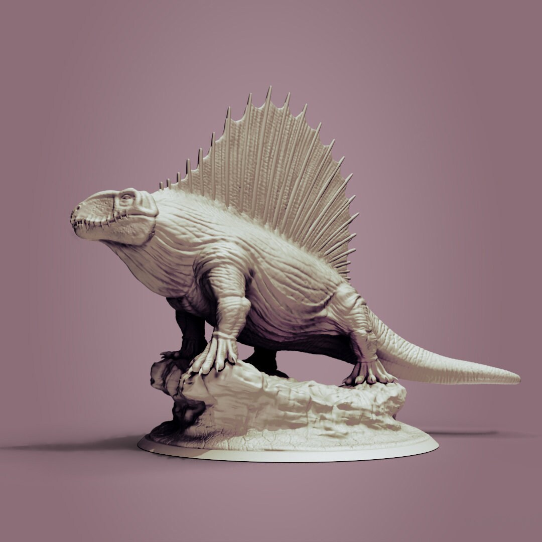 Dimetrodon Jurassic Tribe 3D Printed Miniature Designed by Clynche ...