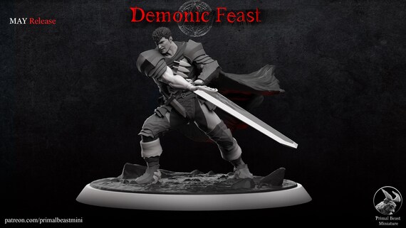 Dark Swordsman Version2 Demonic Feast by Primal Beast Mini - Etsy