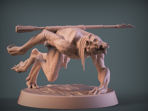 Werewolf Predator 2 Styles 3D Printed Miniature Designed - Etsy