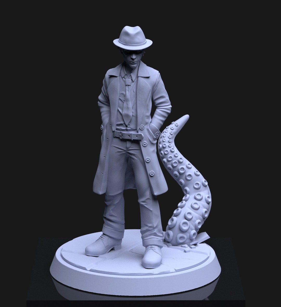 Detective - 3D Printed Miniature by Imp3dsion - Gaming - Painting - Etsy