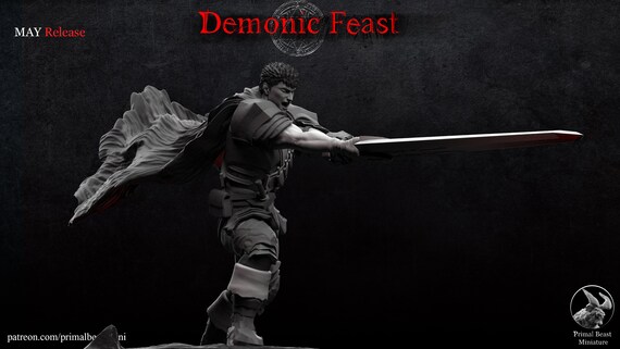 Dark Swordsman Version 3 Demonic Feast by Primal Beast - Etsy